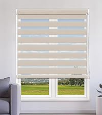 Amazon.com: Changshade Custom Size Zebra Blinds with Cord, Blackout(85%) Corded Zebra Roller ...