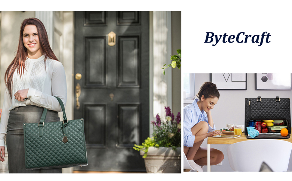 2 in 1 Tote Bag Lunch Bag Combo, Lunch Bags for Women with Insulated Leakproof Lunch Compartment ...