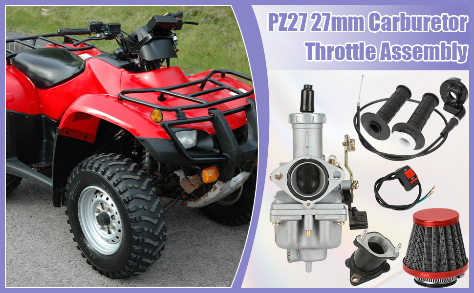 Amazon.com: CILOYU PZ27 Carburetor Kit Replacement for CG 125cc 150cc 200cc 250cc 4 Stroke ...