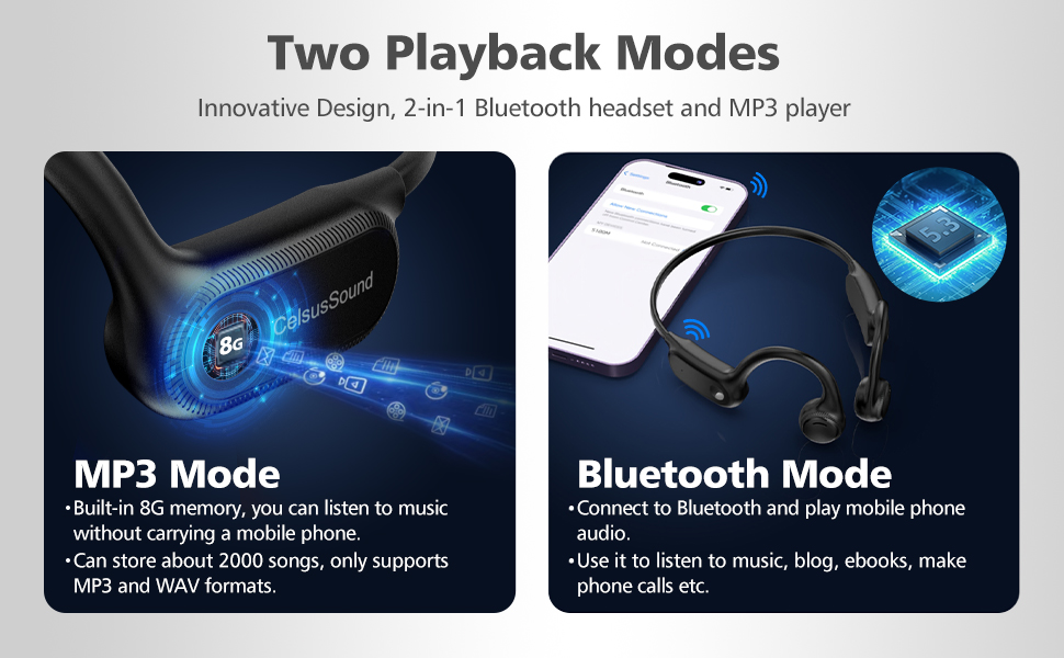 Amazon.com: Generic Bone Conduction Headphones Bluetooth, Lightweight ...