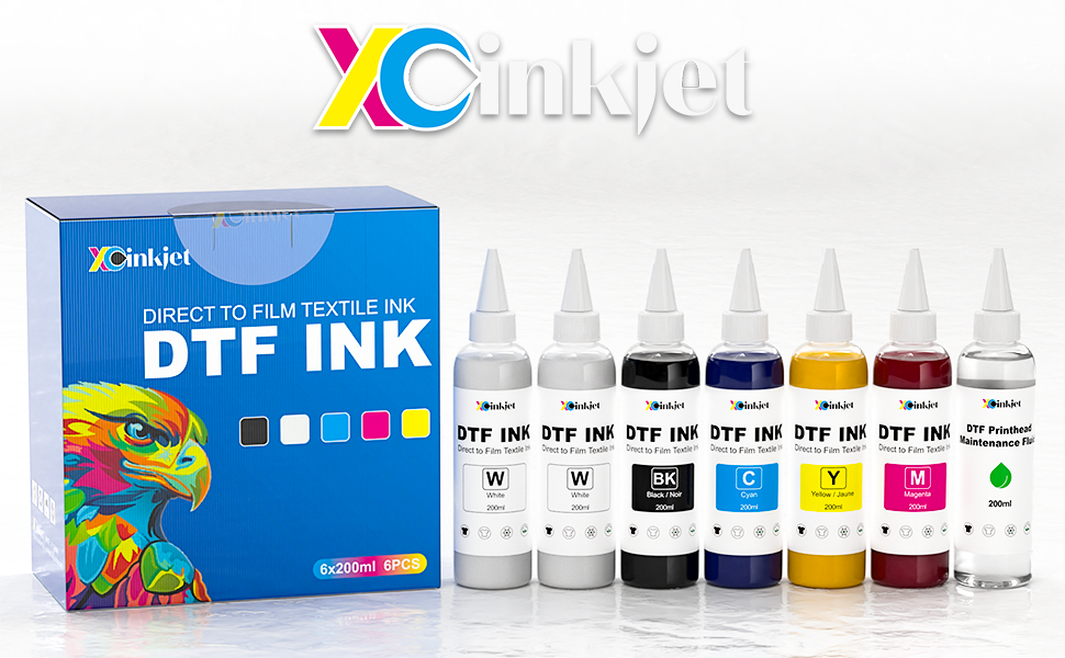Xcinkjet - Recambio de tinta DTF compatible con impresoras Epson ET-8550 ET-8500 XP-15000 L1800 ...