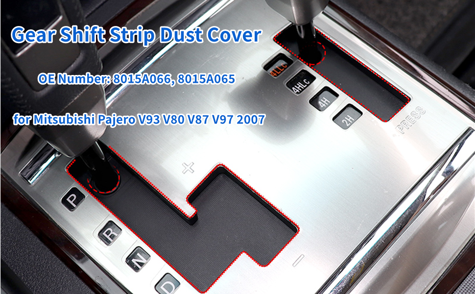 Amazon.com: Qiilu Car Gear Shift Selector Console Blind Lever Dust Proof Cover 8015A066 Shifter ...