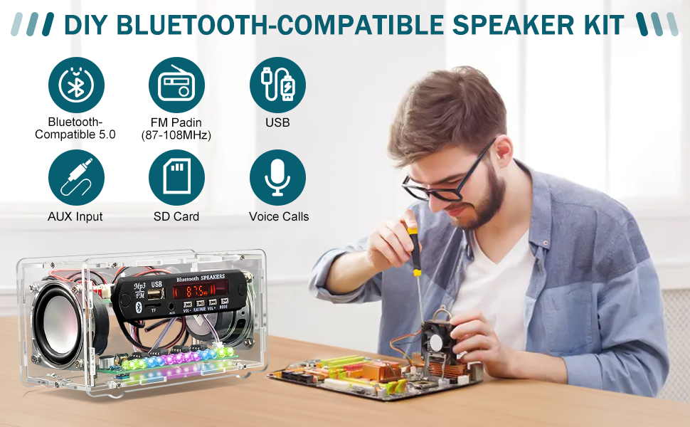 Soldering Practice Kits, FM Radio Kit, DIY Bluetooth Speaker Kit, Electronic Project Kits for ...