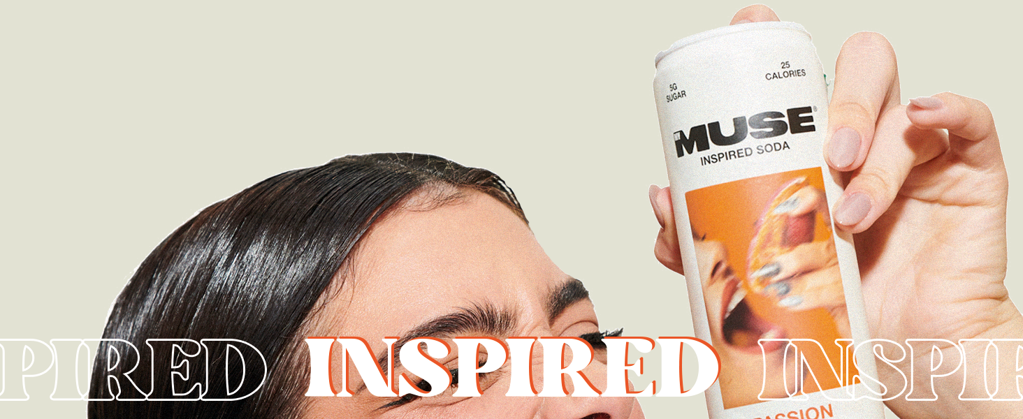 Amazon.com : My Muse Inspired Soda™ – Low Sugar, Low Calorie, Inspired Soda Enhanced with ...