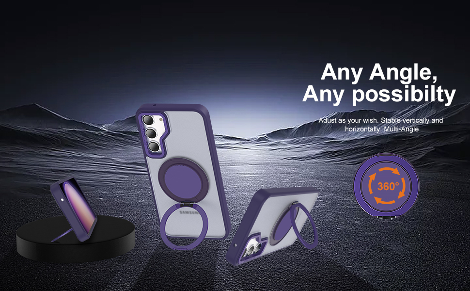 Amazon.com: Danycase for Samsung Galaxy S22/S23 Ultra Case with 360° Rotatable Magnetic Ring ...