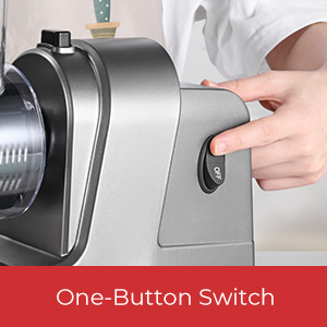 Electric Cheese Grater, 250W Professional Electric Slicer Shredder, Electric Salad Machine for ...