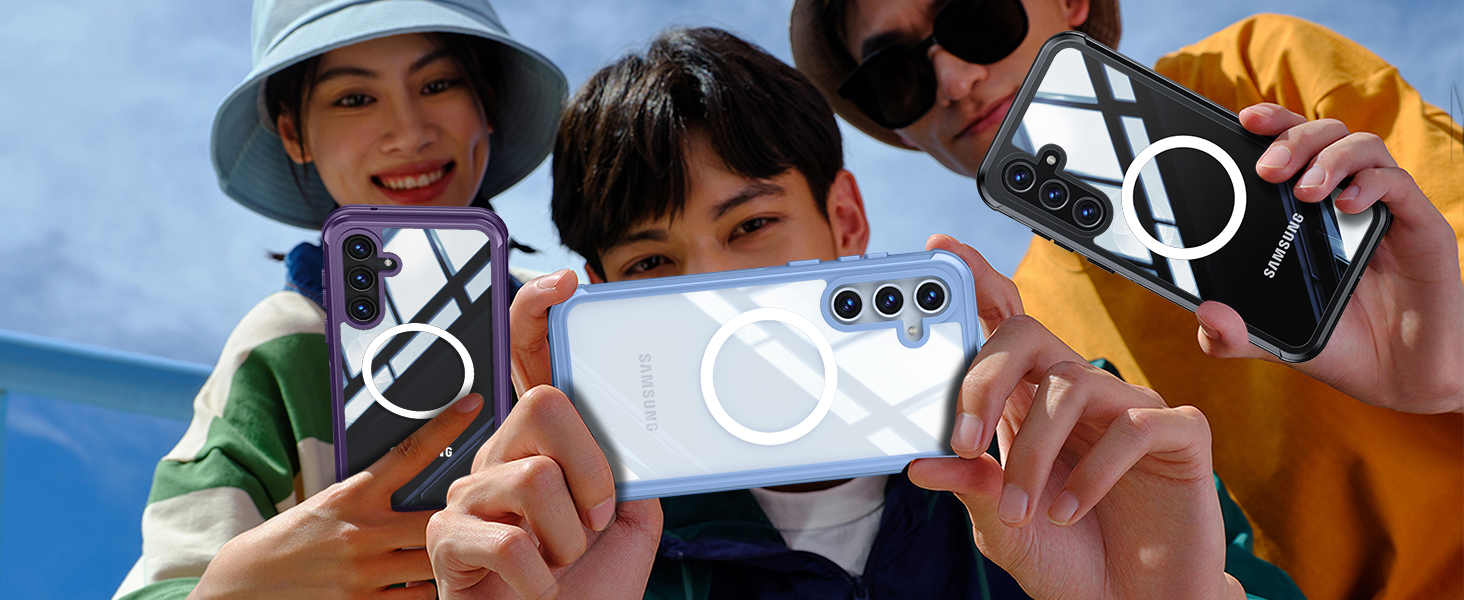 Amazon.com: Oneagle Magnetic for Samsung Galaxy A55 5G Case[360°Full Body Drop-Proof][Built-in ...