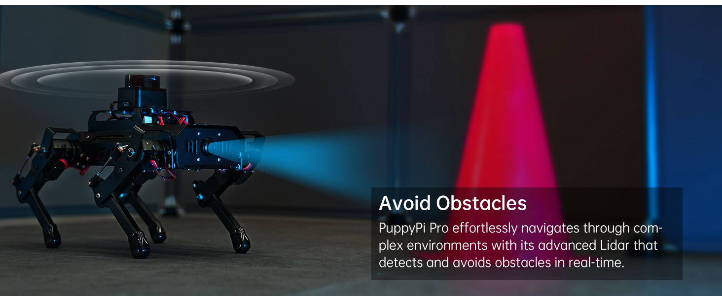 Amazon.com: PuppyPi Robot Dog for Raspberry Pi, ROS Open Source TOF Lidar AI Vision Quadruped ...
