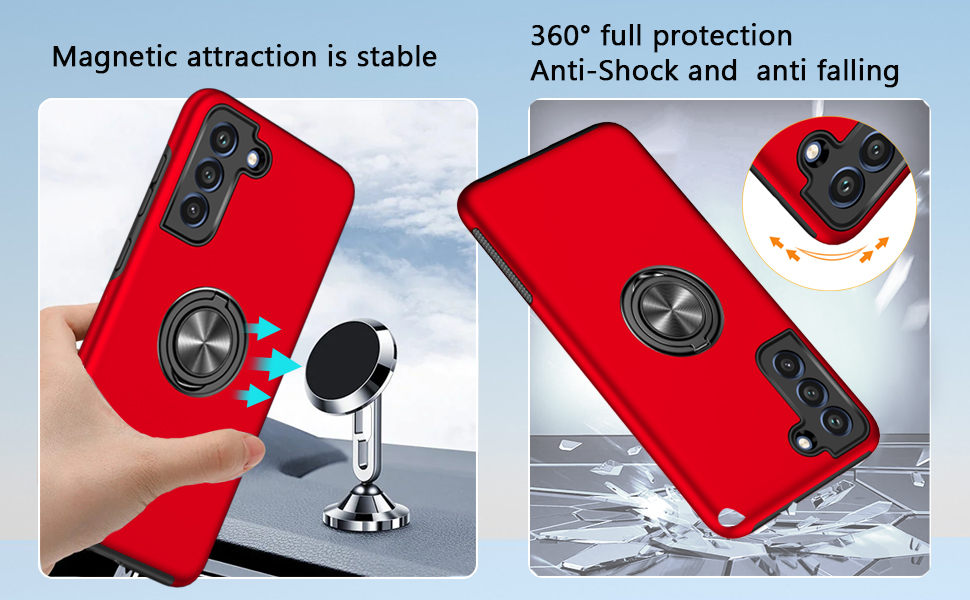 Amazon.com: AKINIK for Galaxy S21 Case, S21 Case with Self Healing Flexible TPU Screen Protector ...