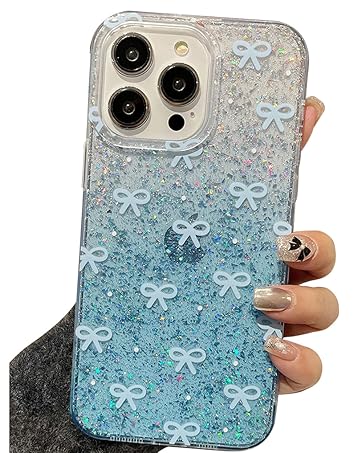 Amazon.com: ZOEVEES Bow Phone Case Compatible with iPhone 13, Coquette Aesthetic Bling Cute Pink ...