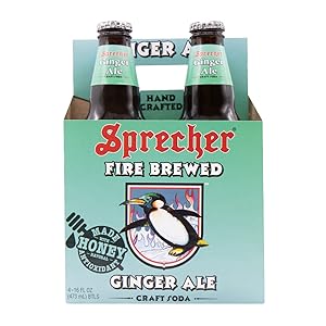Amazon.com: Sprecher Ginger Ale, Handcrafted Fire-Brewed Craft Soda ...
