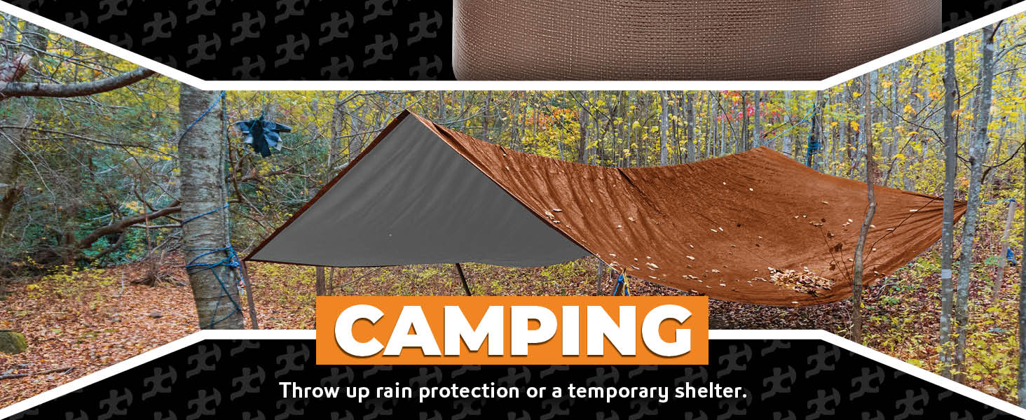 xpose safety 10' x 20' Brown/White Ultra Heavy Duty Tarp - 20 Mil Tarps ...