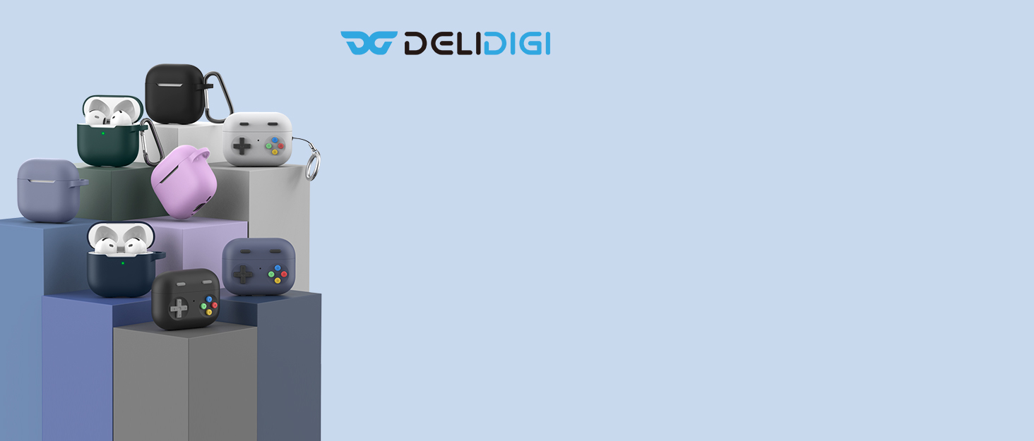 Delidigi for AirPods Pro 2 Case Cover Retro Handheld Game Console Design Silicone Protective ...