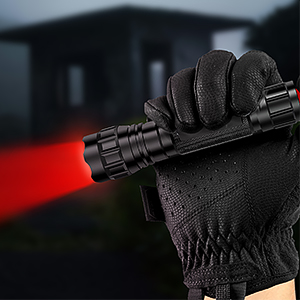 WINDFIRE Red Light Flashlight Rechargeable Hunting LED Tactical ...