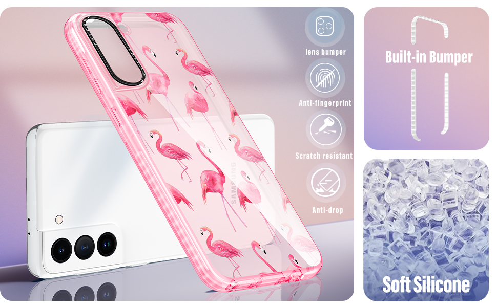 Amazon.com: Toycamp for Samsung Galaxy S21 FE Case 5G for Women, Black Butterfly Cute Animal ...