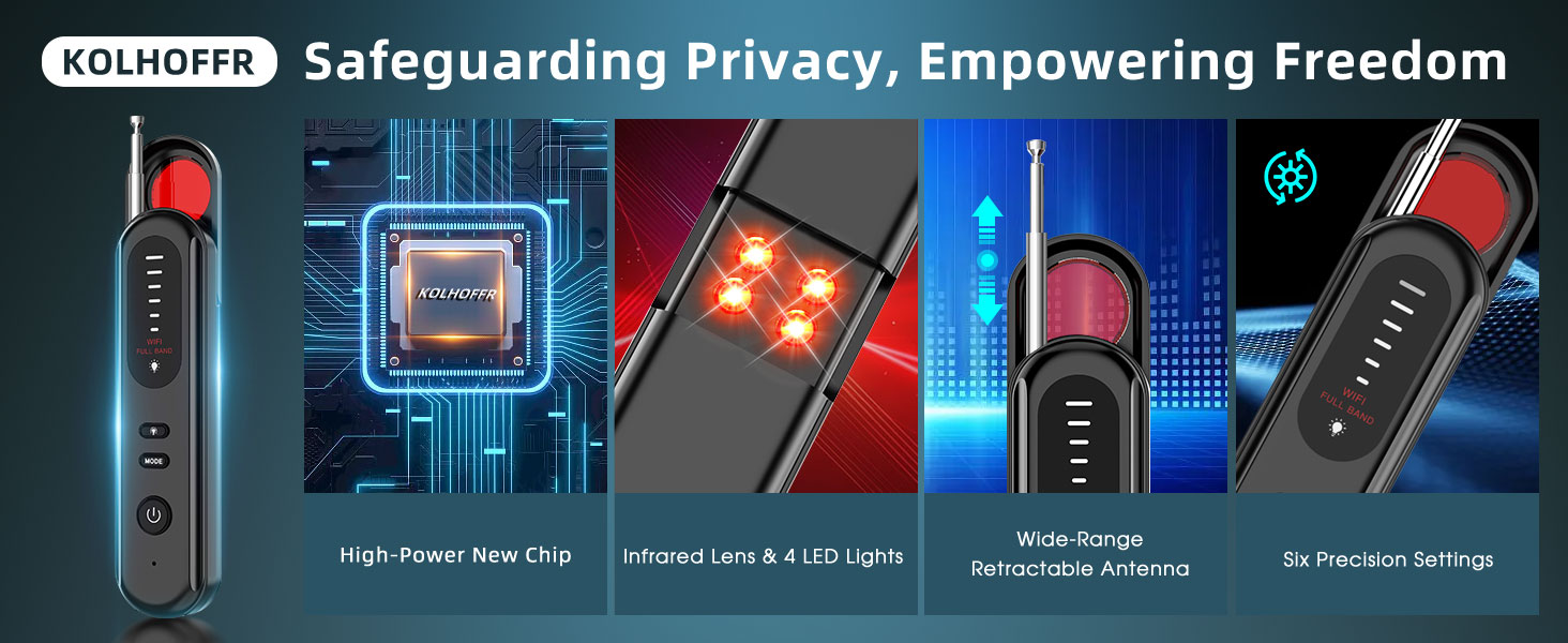 Hidden Camera Detectors Bug Detector Anti Spy Camera Finder Gps Tracker Detector