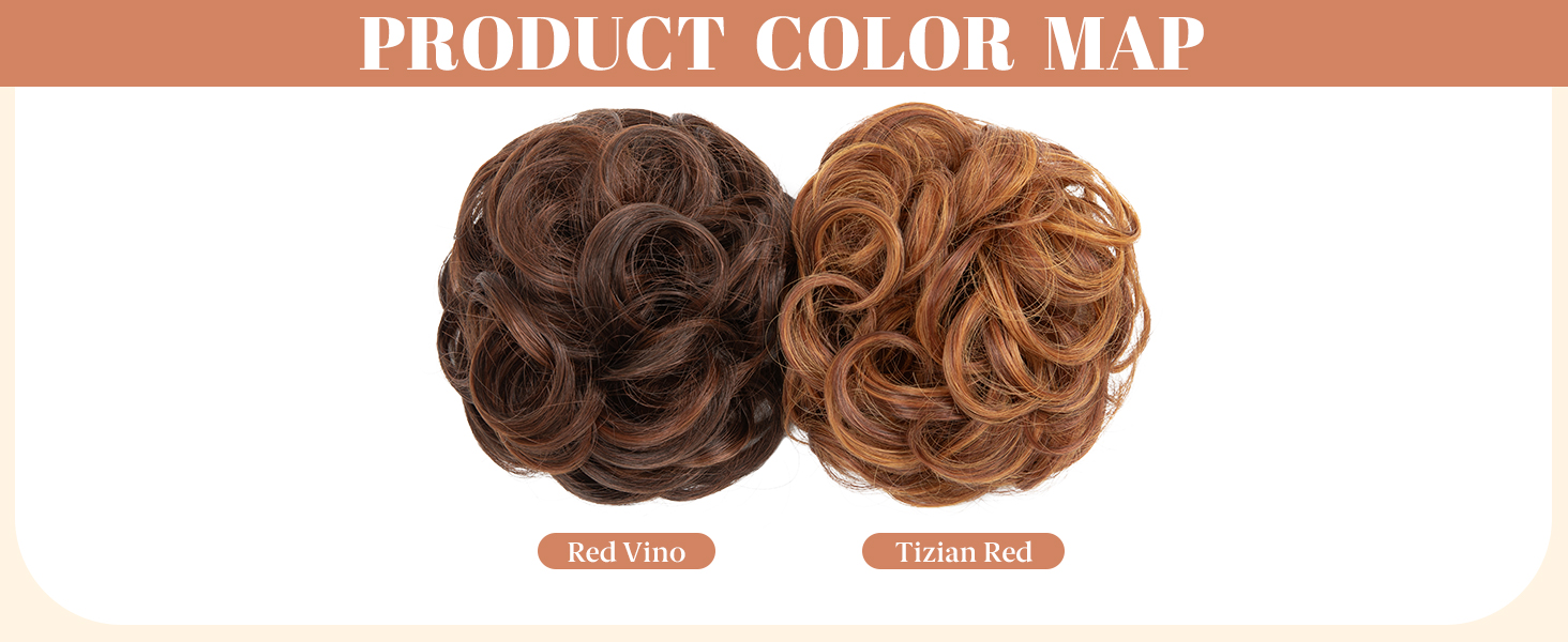 Amazon.com : CJL HAIR 2PCS Messy Bun Hair Pieces Wavy Curly Synthetic ...