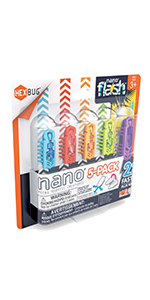 Amazon.com: HEXBUG Flash Nano 3-Pack, Light-Up Sensory Toys for Kids & Cats with Vibration ...