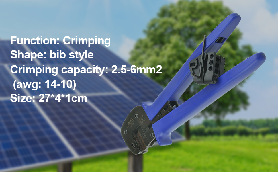 TKSE Pince À Sertir, A-2546b M-C-4, Connecteur De Panneau Solaire Outils Multiples 2.5-6mm 14-10 ...