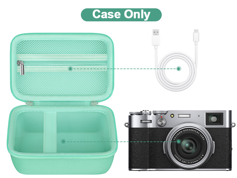 Amazon.com: Canboc Carrying Case for Fujifilm X100V/ X100VI/ X100F/ X100S Digital Camera, Zipper ...