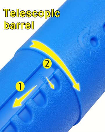 DEWEL Document Storage Poster Tube Expandable 63 cm to 107 cm, Plastic Waterproof Telescoping ...