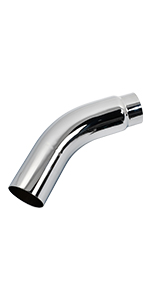 Amazon.com: BIGREAT 4 Inch Chrome Plated Diesel Exhaust Elbow Tip,4'' Inlet 5'' Outlet Side Exit ...