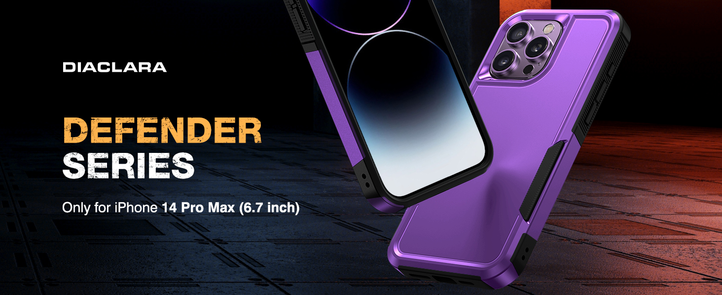 Amazon.com: Diaclara Designed for iPhone 14 Pro Max Case, [with Privacy Screen Protector] [Anti ...