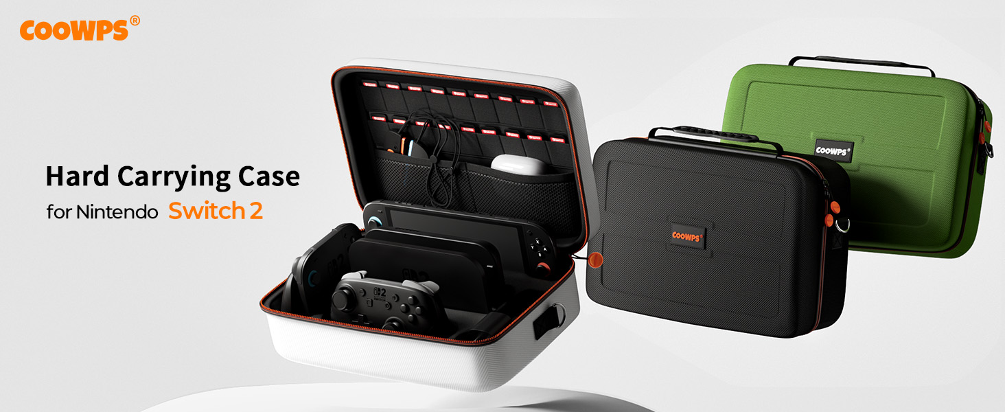 Amazon.com: COOWPS Switch 2 Case for Nintendo Switch 2(2025), Portable ...