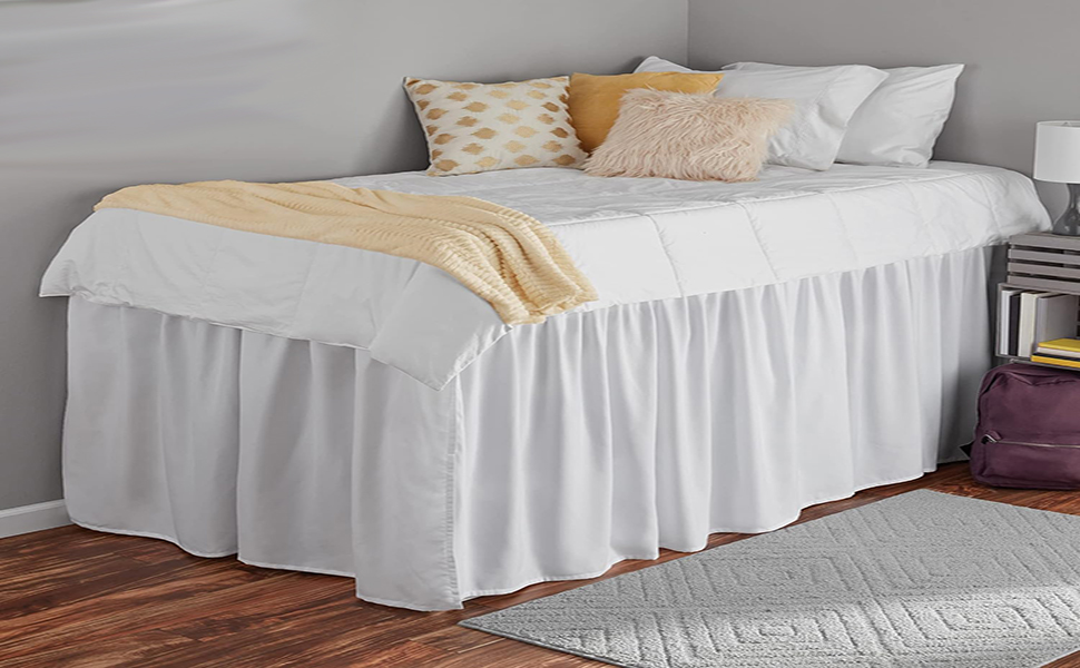 Dorm Room Bed Skirt Twin Xl College Dorm Bed Skirt