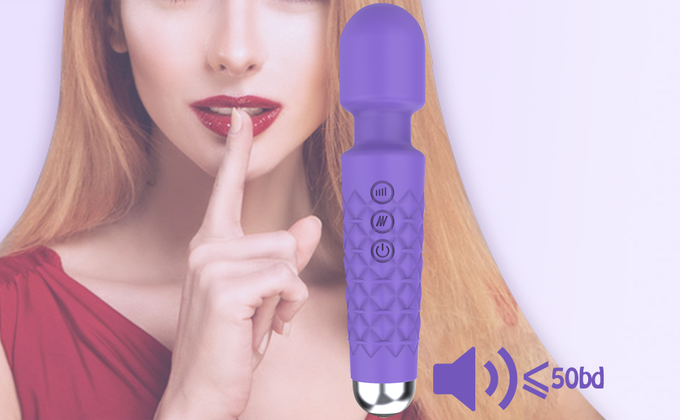 Massagestab Kabelloser Yoaiv Massagestab für frauen Leise und Stark 20 Vibrationsmodus & 8 ...