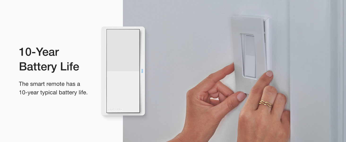 Lutron Paddle Pico Remote for Caseta Smart Dimmers/Switches, On/Off Control, for Table Top or ...