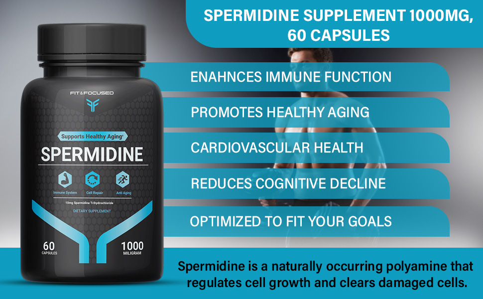 Amazon.com: Fit & Focused Spermidine Wheat Germ Extract - Spermidine Supplements (10mg of 99% ...