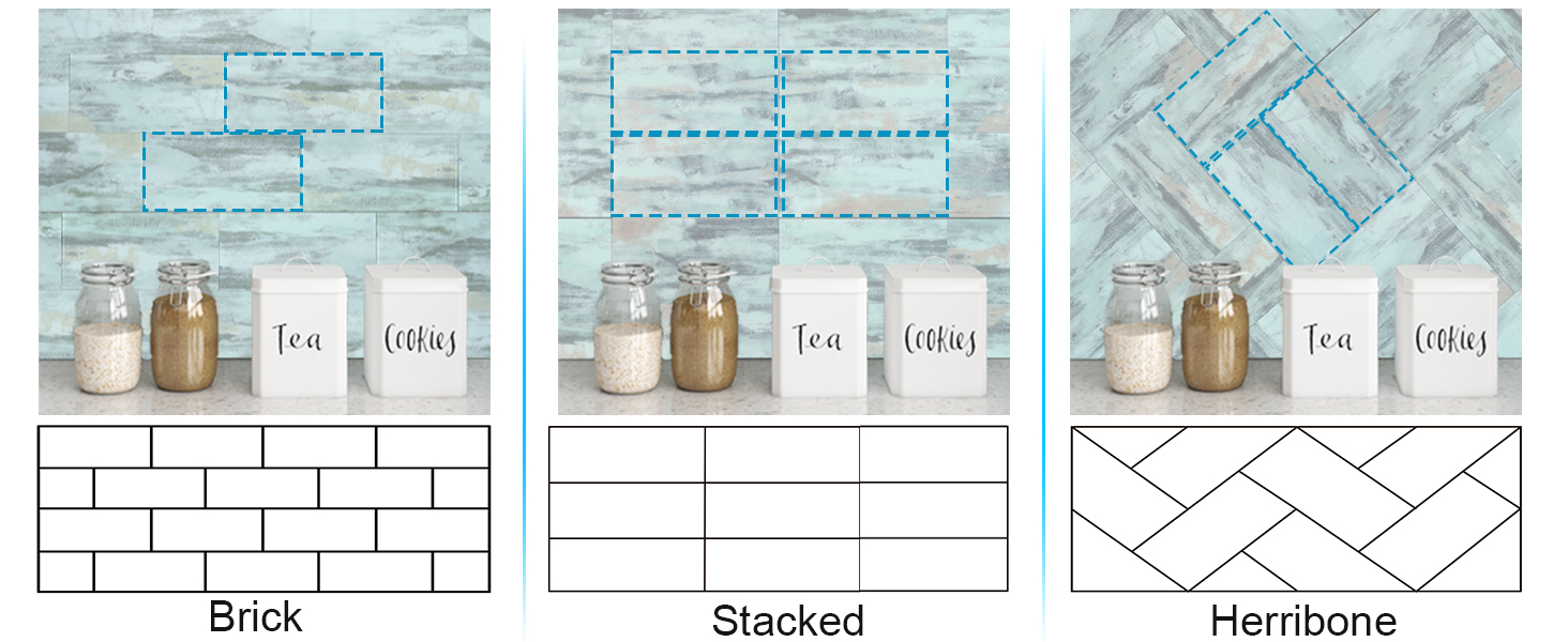 BeNice Peel and Stick Backsplash Large Bathroom Subway Tiles,Kitchen ...