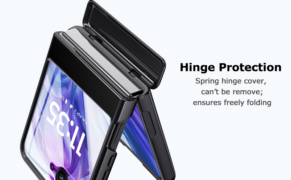 Amazon.com: YQODSZ for Motorola Razr 2024 Case with Hinge Protection, All-Inclusive Crystal ...