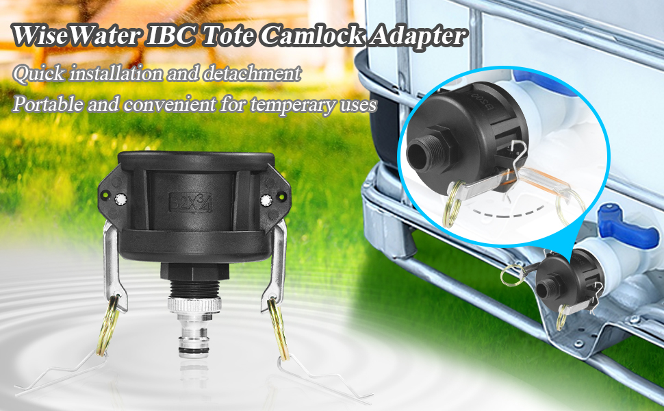 Amazon.com : WiseWater IBC Tote Fittings,Camlock Fittings for 275-330 ...