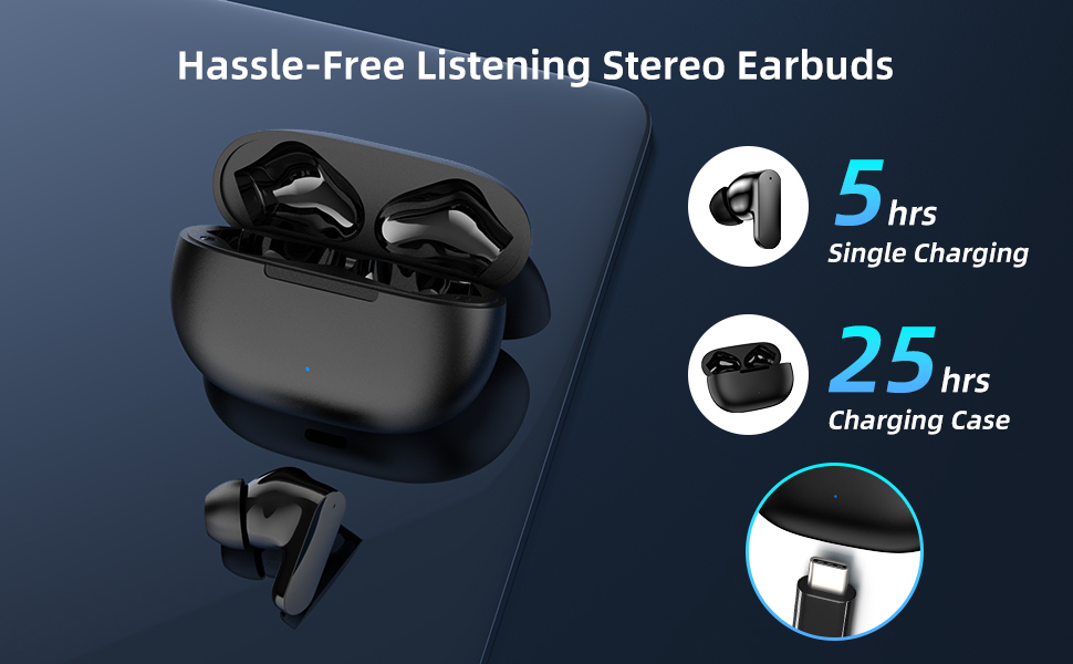 Wireless Earbuds, Bluetooth 5.3 Earbuds, ENC Call Noise Cancelling 4 ...