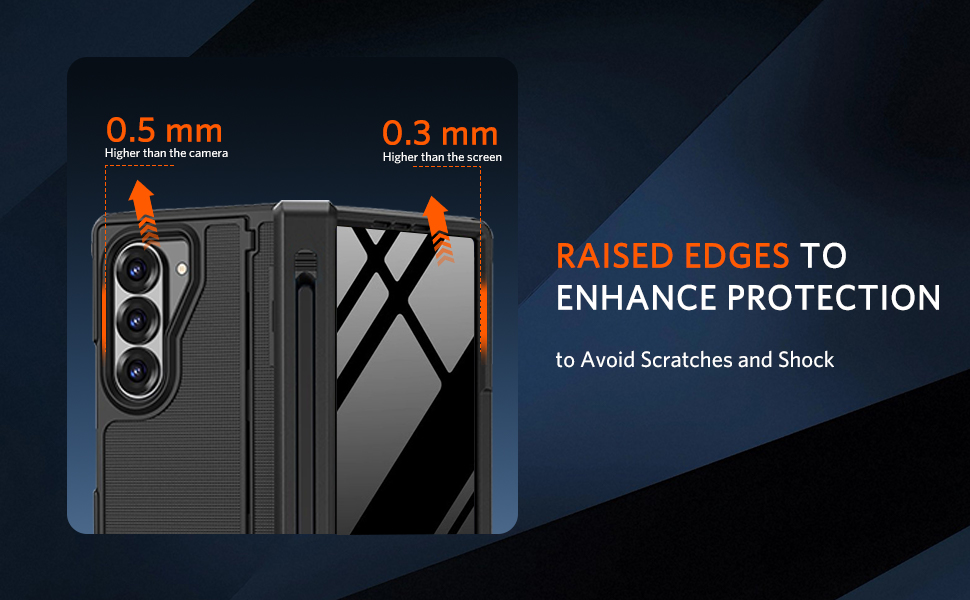 Amazon.com: NINKI for Samsung Galaxy Z Fold 6 Case with S Pen Holder & Invisible Kickstand,Built ...