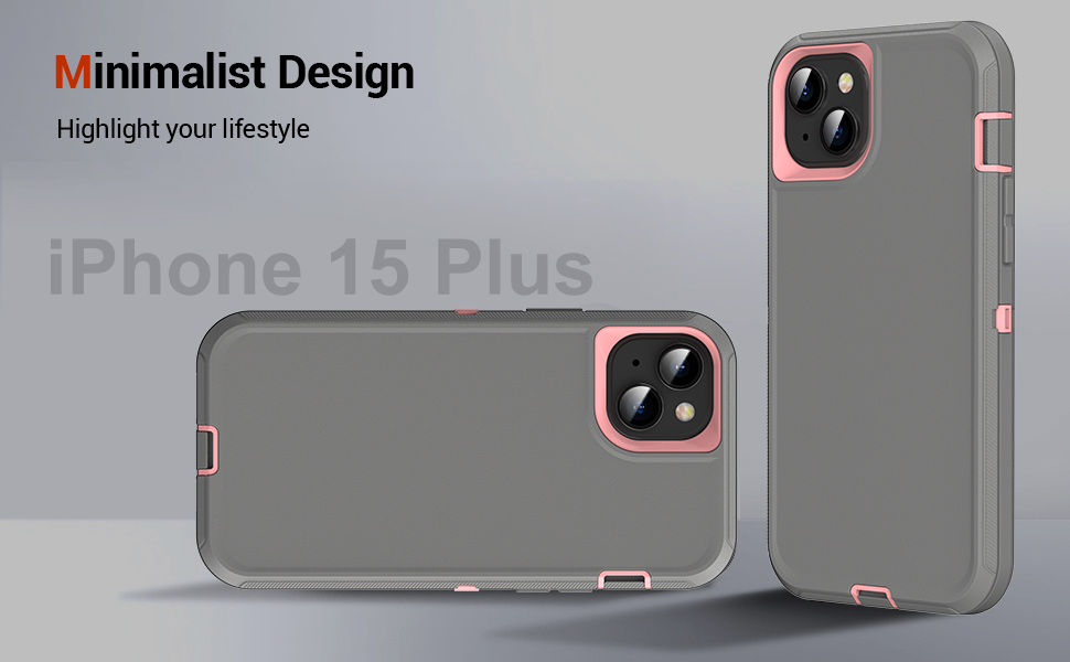 Amazon.com: MXX Heavy Duty Made for iPhone 15 Plus Case with Tempered Glass Screen, Camera Lens ...