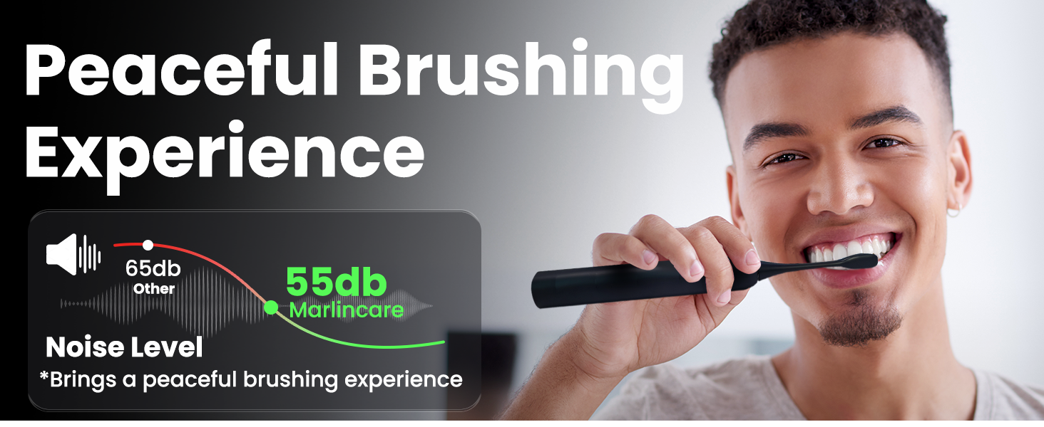 Amazon.com: Electric Toothbrush, Marlincare Electric Toothbrush for Adults 180 Days Battery Life ...