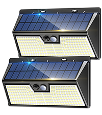 nipify Solar Lights Outdoor Motion Sensor, 4 Pack 140LED 3 Modes IP65 Waterproof Durable Solar ...