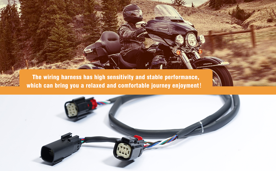 Amazon.com: Quick Disconnect Wiring Harness Compatible with Harley Davidson Tour Pack 2014-2022 ...