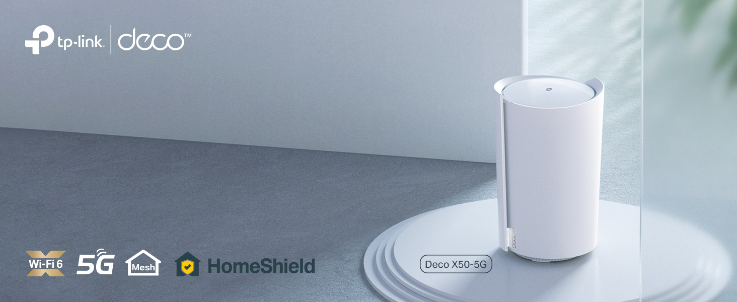 TP-Link Deco X50-5G LTE WLAN Router, 5G Router Sim-karte, 2,5-Gbit/s-Port + 2 x Gigabit-Ports ...