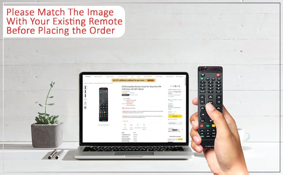 Buy EHOP Sh3204 Sh4004 Sh3204 Sh3253 Compatible Remote Control for Intex Led LCD Tv,Black Online ...