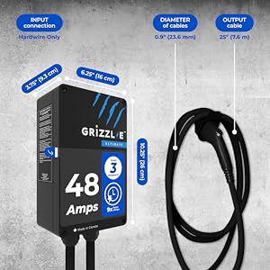 Weather-resistant 48A Grizzl-E Ultimate Fast EV Charger