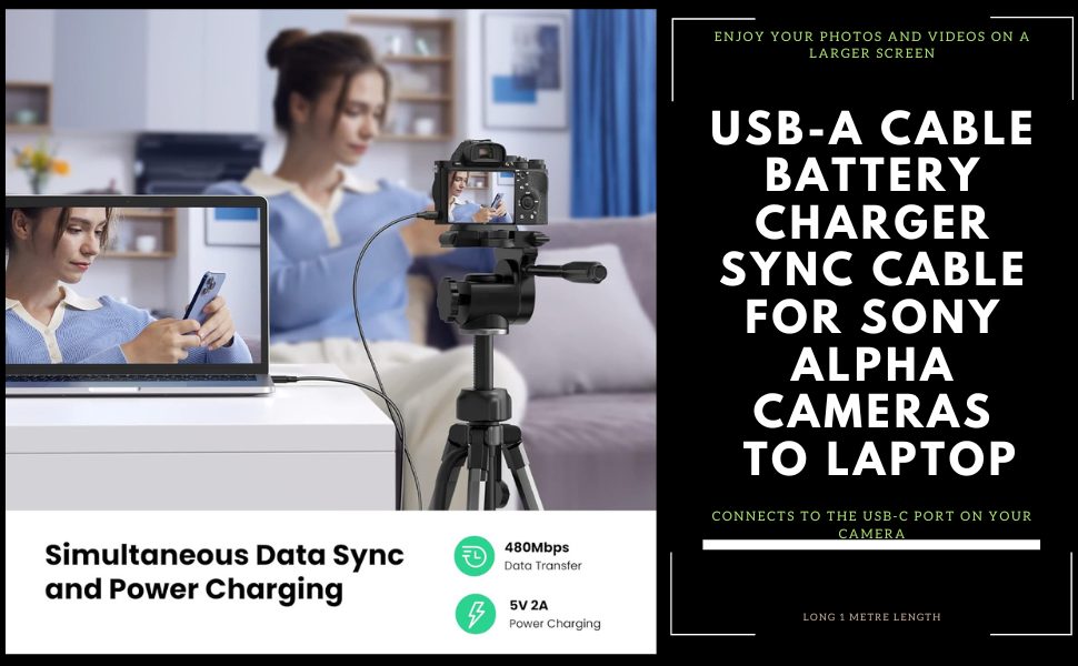 Amazon.com: Master Cables Replacement USB Data Transfer and Charging Cable for Sony Alpha ...