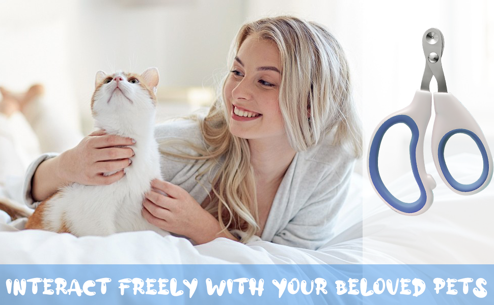 Amazon.com : PENUIO Cat Nail Clippers with Safety Guard - Professional Paw Trimmer for Cats ...