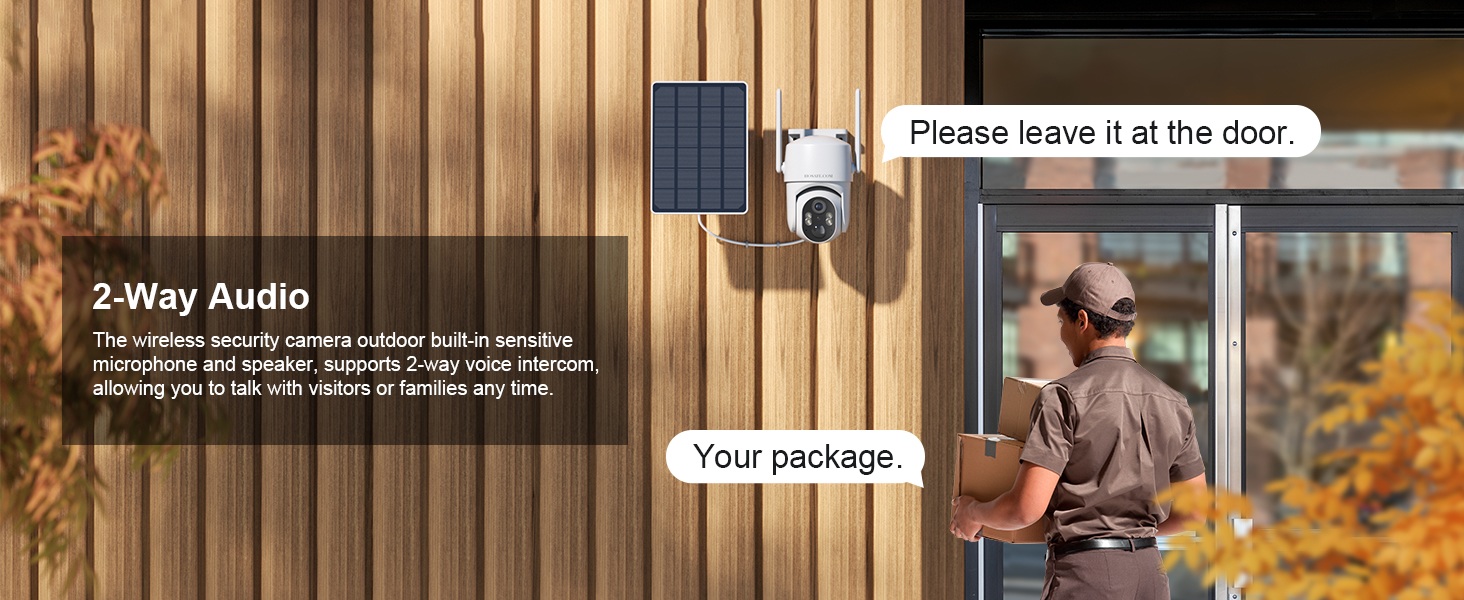 Amazon.com : HOSAFE.COM Wireless Security Camera Outdoor, 360° PTZ Remote Cameras for Home ...