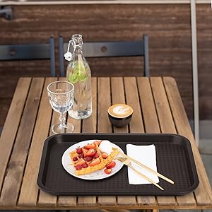 Amazon.com | Yarlung 12 Pack Plastic Fast Food Trays, 13.7 x 10.5 Inch ...