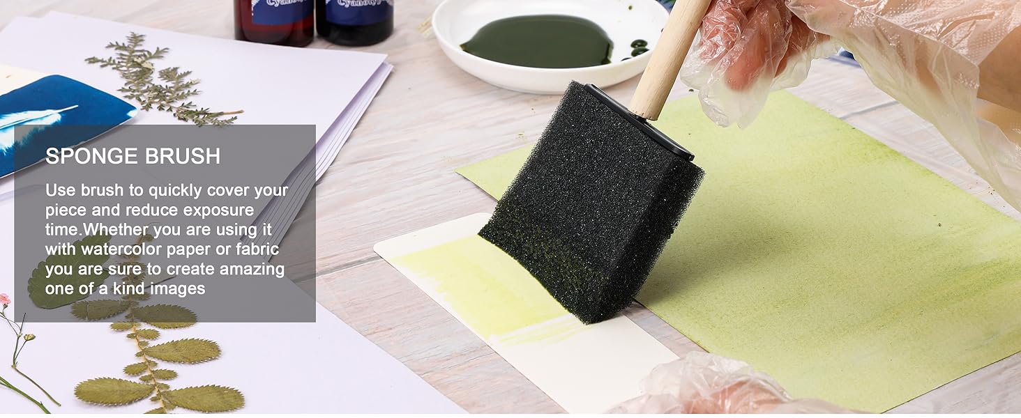 Amazon.com: Csyidio Cyanotype Kit Include 2 Component Sensitizer Set ...