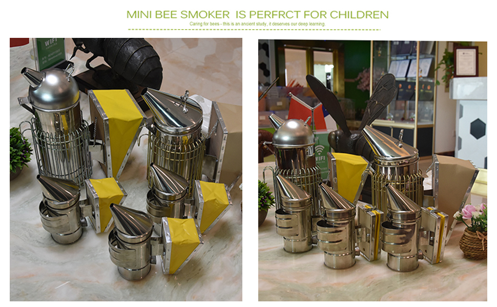 Amazon.com : benefitbee Bee Smoker for Children Mini Stainless Steel Bee Hive Smoker, Beekeeping ...